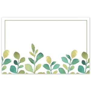 watercolor greenery enclosure cards/gift tags – 3 1/2 x 2 1/4in. (100)