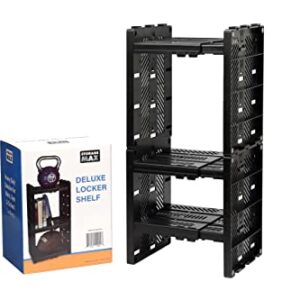 StorageMax Deluxe School Locker Organizer with 3 Adjustable Shelves - Fits Lockers from 8.75" and 12.5" Wide