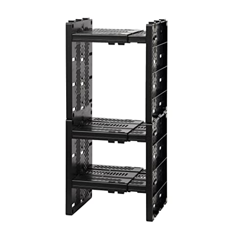 StorageMax Deluxe School Locker Organizer with 3 Adjustable Shelves - Fits Lockers from 8.75" and 12.5" Wide