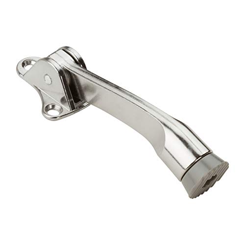 National Hardware N273-532 Door Stops, 4", Satin Chrome