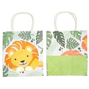 BLUE PANDA Small Lion Party Favors Bags for Jungle Safari Birthday Decorations (15 Pack)