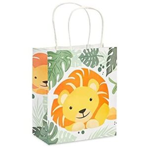 BLUE PANDA Small Lion Party Favors Bags for Jungle Safari Birthday Decorations (15 Pack)