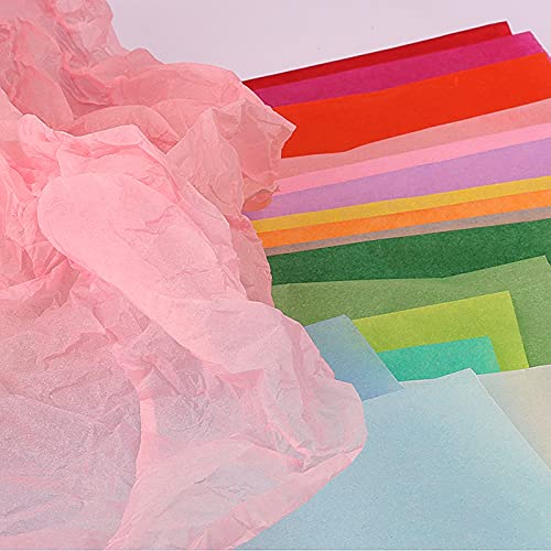 AZOWA Gift Tissue Paper Wrapping Tissue Paper for Gift Bags(20x29 In,Orange,120 Sheets)