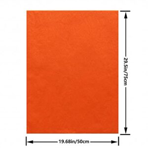 AZOWA Gift Tissue Paper Wrapping Tissue Paper for Gift Bags(20x29 In,Orange,120 Sheets)