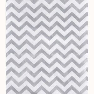 200 pcs Chevron Paper Gift Bags Shopping Sales Tote Bags 6" x 9" Shimmering Silver with Caddy Bay Collection Microfiber Cleaning Cloth