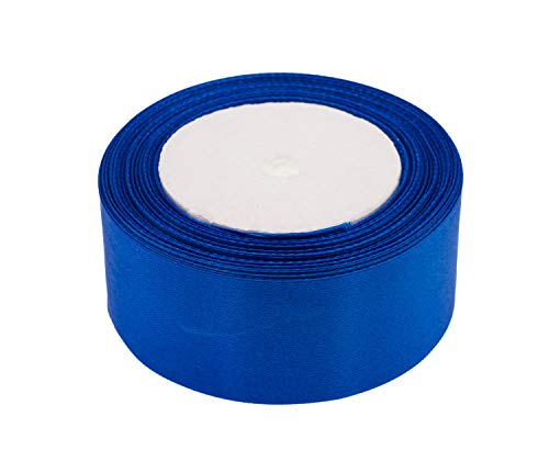 ATRBB 25 Yards 1-1/2 inch Wide Satin Ribbon Perfect for Wedding,Handmade Bows and Gift Wrapping(Royal Blue)