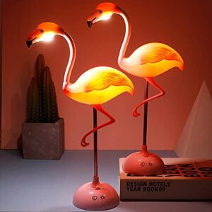 Fantasee Flamingo Desk Lamp USB Bedside Table Lamp Nursery Night Light Touch Dimmable for Child Kids Students Bedroom Living Room Dorm Reading Birthday Party Gift (Pink Flamingo)