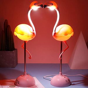 Fantasee Flamingo Desk Lamp USB Bedside Table Lamp Nursery Night Light Touch Dimmable for Child Kids Students Bedroom Living Room Dorm Reading Birthday Party Gift (Pink Flamingo)