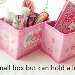 Kerr's Choice Collapsible Storage Bin Melody Foldable Baskets | Kawaii Office Desk Room Decoration Cute Room Decor