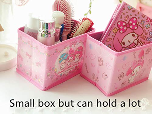 Kerr's Choice Collapsible Storage Bin Melody Foldable Baskets | Kawaii Office Desk Room Decoration Cute Room Decor