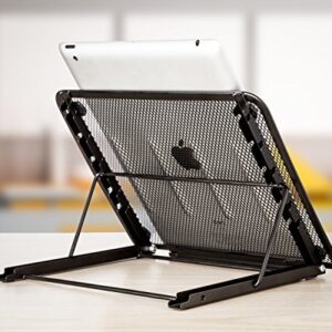 Youdepot Computer Stand,Laptop Stand for Desk Mesh Ventilated Adjustable Laptop Stand for Laptop / iPad / Tablet and More (Black)