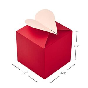 Hallmark Paper Wonder 3" Small Valentines Gift Boxes (Pack of 3; Hearts in Pink, Purple and Red) for Kids, Treats, Galentines Day