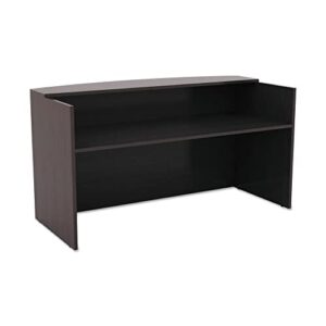 alera aleva327236es valencia series 71 in. x 35.5 in. x 29.5 in. to 42.5 in. reception desk with transaction counter – espresso