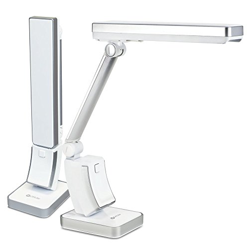 OttLite 13W Slimline Desk Lamp - Home, Office, Bedroom, or Reading (White)