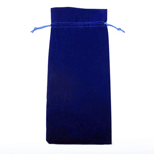 2 Pieces Royal Blue Velvet Wine Bottle Bags champagne Bottle Covers Gift Pouches Velvet Packaging Bag 14cmx35cm (5.5" x 14")