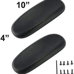 MySit Office Chair Armrest Replacement Arm Pads Univeral 4" Mounting Hole (Set of 2)