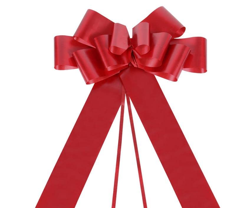 Aidwey Big Gift Wrapping Bows (30 inch, Red, 1 Pack), Butterfly Shape Gift Bow, Giant Bow for Car, Huge Car Bow, Car Bows, Big Red Bow, Big Car Bow, Bow for Gifts, Christmas Bow.