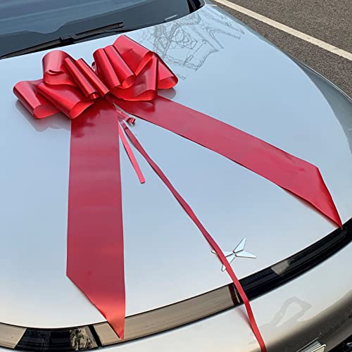 Aidwey Big Gift Wrapping Bows (30 inch, Red, 1 Pack), Butterfly Shape Gift Bow, Giant Bow for Car, Huge Car Bow, Car Bows, Big Red Bow, Big Car Bow, Bow for Gifts, Christmas Bow.