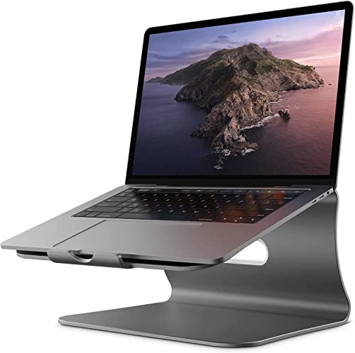 Bestand Laptop Stand - Aluminum Cooling Computer Stand & Holder for Apple MacBook Air, MacBook Pro, All Notebooks, Grey (Patented)