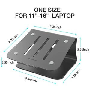 Bestand Laptop Stand - Aluminum Cooling Computer Stand & Holder for Apple MacBook Air, MacBook Pro, All Notebooks, Grey (Patented)