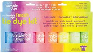 s.e.i. neon tie dye kit, fabric spray dye, 8 colors