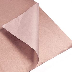 NICROHOME 50 Sheets Rose Gold Wrapping Paper, 20 x 28 Inch Metallic Blush Tissue Paper for Gift Bags Box Wrapping, Valentines Day Decor, Wedding Party Decorations, DIY Craft, Present Packaging