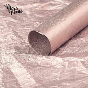 NICROHOME 50 Sheets Rose Gold Wrapping Paper, 20 x 28 Inch Metallic Blush Tissue Paper for Gift Bags Box Wrapping, Valentines Day Decor, Wedding Party Decorations, DIY Craft, Present Packaging