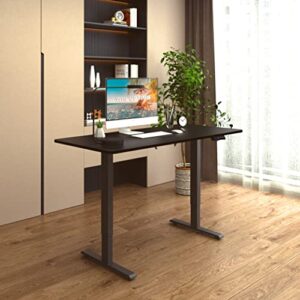 Win Up Time Standing Desk Frame, Electric Stand Up Desk Frame, Height Adjustable Electric Standing Desk Frame, Adjustable Height Desk Frame for Home & Office Table Black