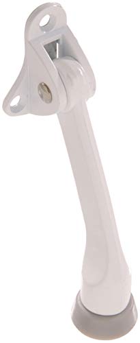 The Hillman Group 851342 4-Inch Kickdown Door Stop, White