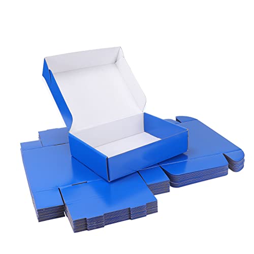 Rempry 12x9x3 Medium Blue Shipping Boxes 20 Pack, Gift Box with Lid for Wraping Presents, Cardboard Boxes for Packaging Small Business