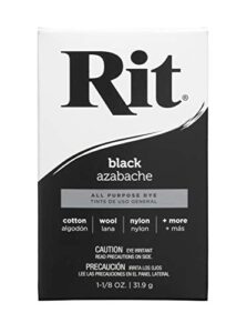 rit dye powdered fabric dye, black