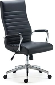 staples 24328572 bentura bonded leather managers chair black (53234)