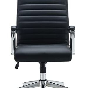 Staples 24328572 Bentura Bonded Leather Managers Chair Black (53234)