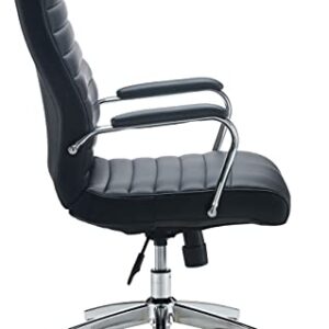 Staples 24328572 Bentura Bonded Leather Managers Chair Black (53234)