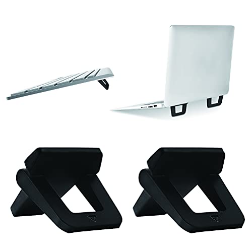 Self-Adhesive Mini Portable Laptop Stand, Invisible Computer Stand, Foldable Ergonomic Desktop Stand, Compatible with MateBook X pro, D14, MacBook Air Pro,XPS,More 10-17inch Laptop, Tablets, iPad