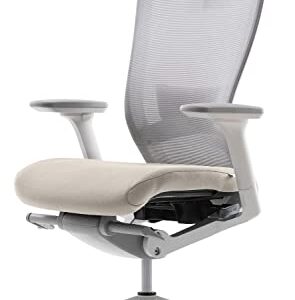 SIDIZ T50 Ergonomic Home Office Chair : High Performance, Adjustable Headrest, 2-Way Lumbar Support, 3-Way Armrest, Forward Tilt, Adjustable Seat Depth, Ventilated Mesh Back, Cushion Seat (Beige)