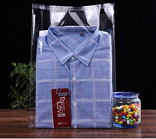 15” x 20” Clear Cellophane Bags Resealable Plastic OPP Bags Self Seal Poly Bags for Apparel,Party Wedding Gift Bags (15X20 inch(100Pcs)