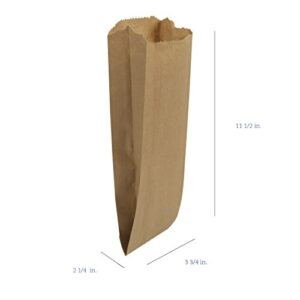 General LQPINT500 Pint Paper Liquor Bag, 35lb Kraft, Standard 3 3/4 x 2 1/4 x 11 1/4, 500 Bags