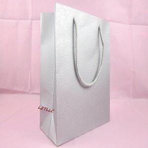 Heavy Duty Gift Bag Paper Cardboard Red Gold Silver Christmas Gift Clothing Wedding Kids Party Medium 10" x 8.5" x 4" (L x W x D) (3 Pack)