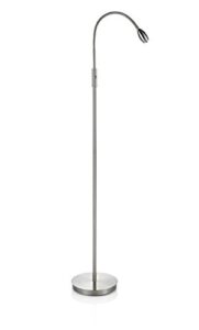 daylight24 402071-15, focus adjustable beam led floor lamp, nickel