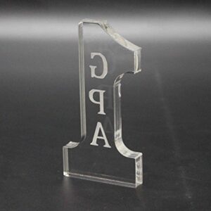 FixtureDisplays® 2.16"W x 4.3"H x 0.4"D Number 1 Grandpa Tabletop Gift 11617-GPA