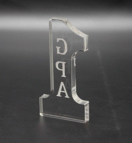 FixtureDisplays® 2.16"W x 4.3"H x 0.4"D Number 1 Grandpa Tabletop Gift 11617-GPA