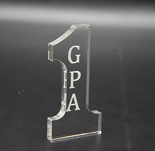 FixtureDisplays® 2.16"W x 4.3"H x 0.4"D Number 1 Grandpa Tabletop Gift 11617-GPA