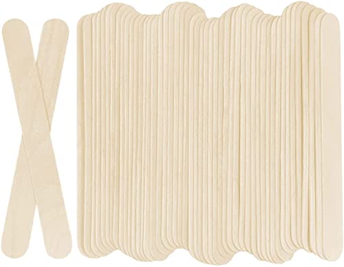 100Pcs Jumbo Wooden Craft Sticks Wooden Popsicle Craft Sticks Stick 6” Long x 3/4”Wide Treat Sticks Ice Pop Sticks for DIY Crafts，Home Art Projects, Classroom Art Supplies