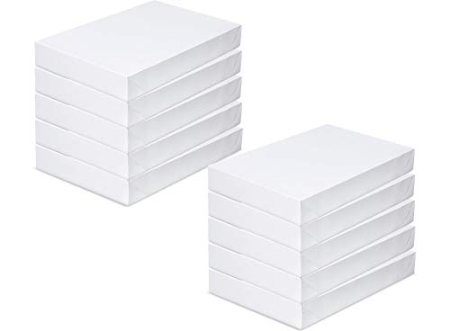 ALEF 14" x 9.5" x 2" White Shirt Gift Wrap Boxes with Lids (10-Pack)