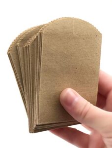 50 mini kraft paper bags – 4″ x 2.5″ party favor bags, diy craft supplies