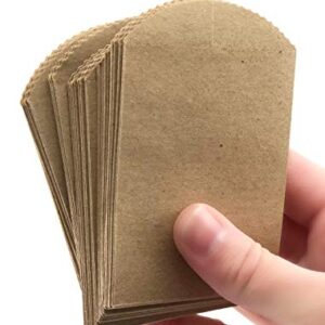 50 Mini Kraft Paper Bags - 4" x 2.5" Party Favor Bags, DIY Craft Supplies