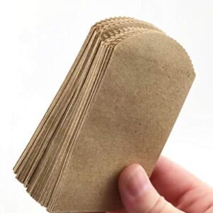 50 Mini Kraft Paper Bags - 4" x 2.5" Party Favor Bags, DIY Craft Supplies