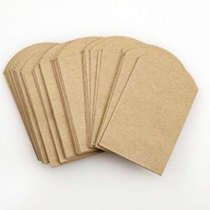 50 Mini Kraft Paper Bags - 4" x 2.5" Party Favor Bags, DIY Craft Supplies