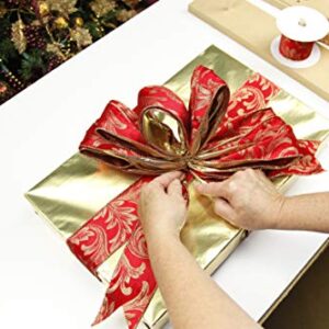 Pro Bow - The Hand Bow Maker (Large), Patented - Make Custom 3 Ribbon Bows for Holiday Wreaths and More